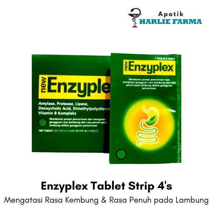 Jual Enzyplex Strip 4 Tablet - Mengatasi Rasa Kembung / Penuh pada ...