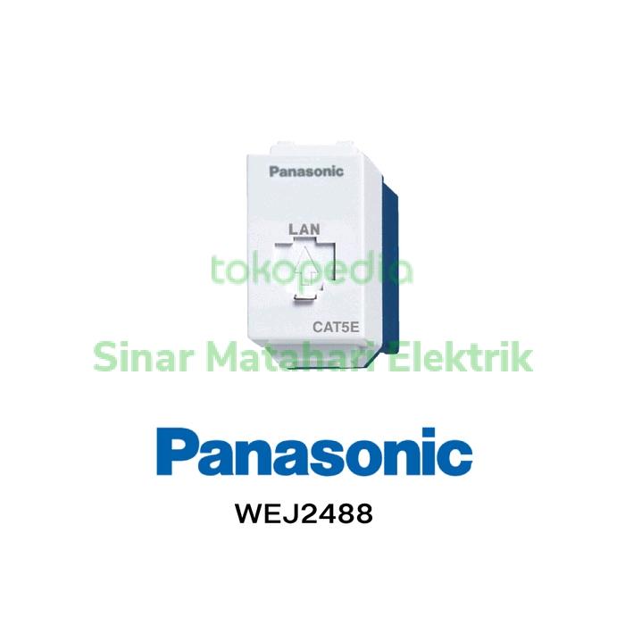 Jual Modular Outlet Data lan jack rj45 Cat5 Cat5e Cat 5 e Panasonic WEJ2488 - Kota Tangerang ...