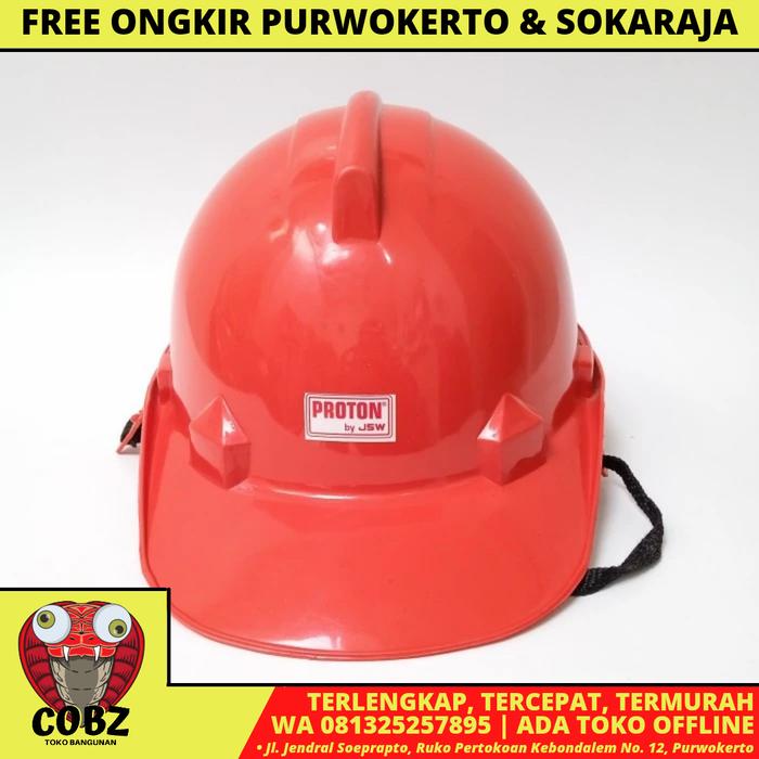 Jual PROTON Helm Proyek Safety Pelindung Keselamatan Kepala Merah - Kab ...