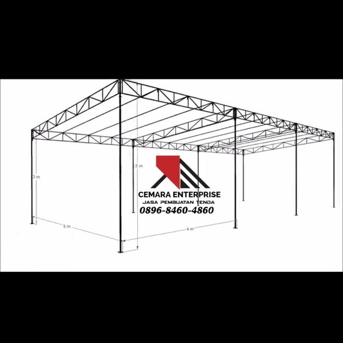 Jual Tenda model datar / Rangka tenda pesta / Satu set tenda hajatan ...