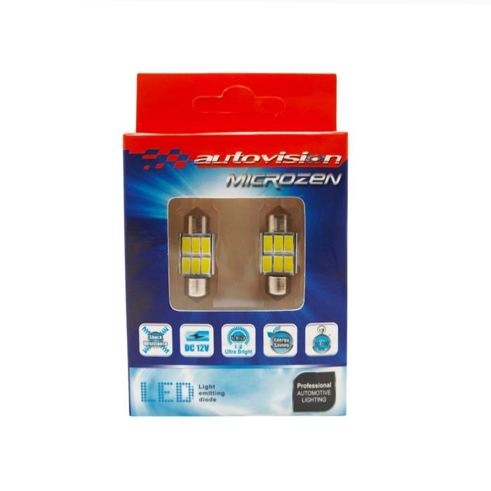 Jual Lampu LED Cabin Plafon Feston 31MM 12V Autovision Putih LED Kabin ...