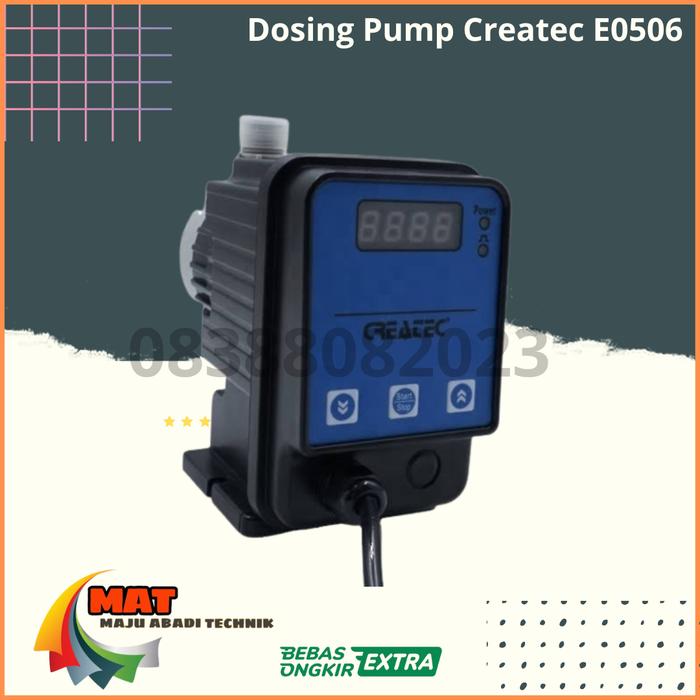 Jual Dosing Pump 6 LPH Pompa Dosing Createc E0506 5 bar 220v/1pahse ...