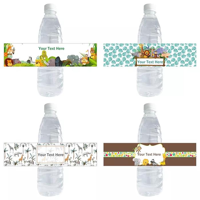 Jual stiker label botol minuman kemasan 20 x 5 cm sticker vynil custom ...