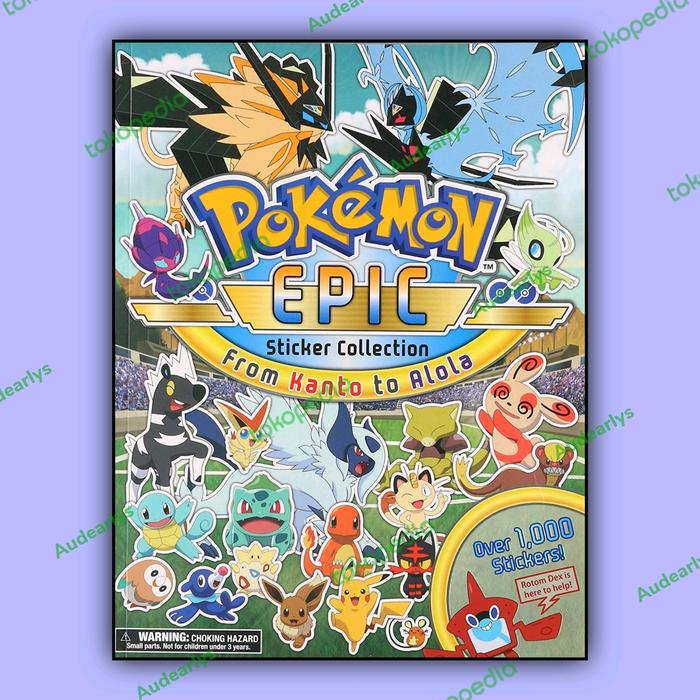 Jual Pokemon Epic Sticker Collection: Kanto to Alola (1) (Pokemon Epic ...