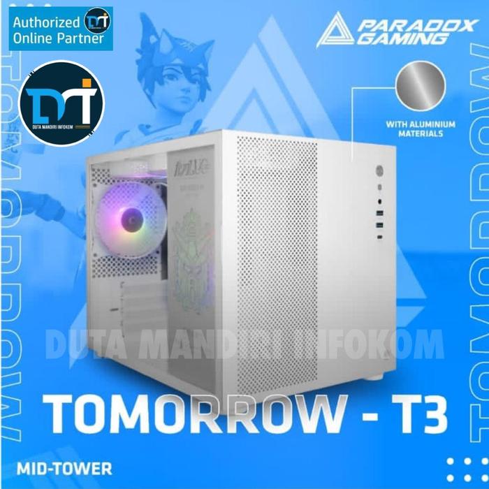 Jual Paradox Gaming T3 - ARGB Dual Chamber Tempered Glass m-ATX Gaming ...