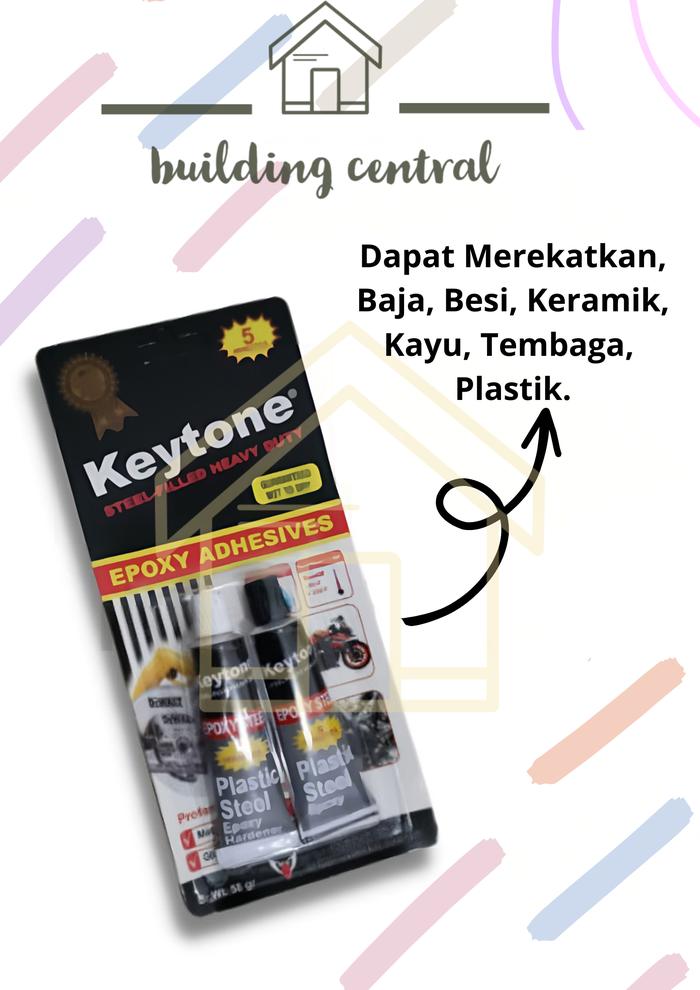 Jual Plastic Steel Lem Besi Campur Stil Epoxy 5 Menit Super Poxy 48 ...