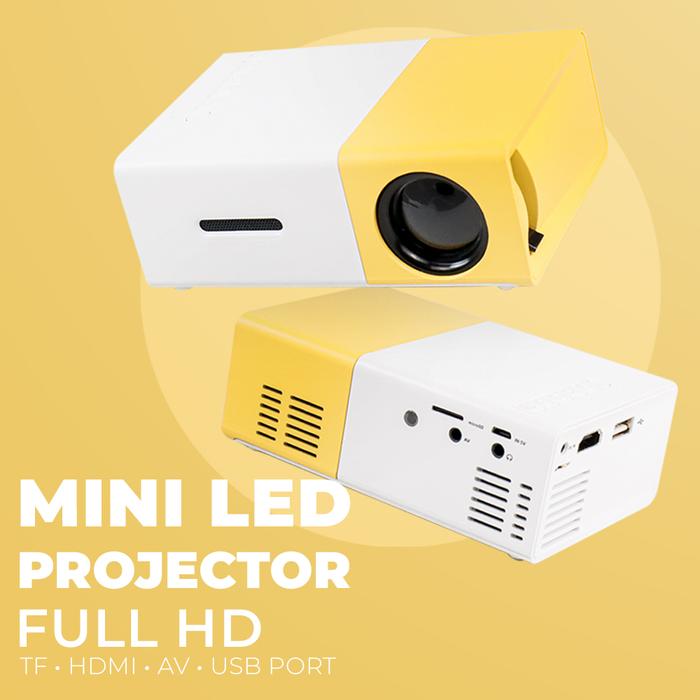 Jual Mini Portable LED Projector Full HD with TF HDMI AV USB Port ...