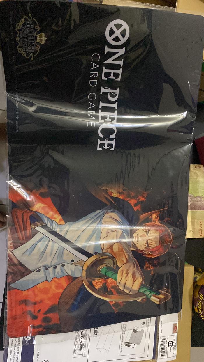 Jual Shanks Playmat One Piece TCG OPTCG Prelim Official + Storage Box ...