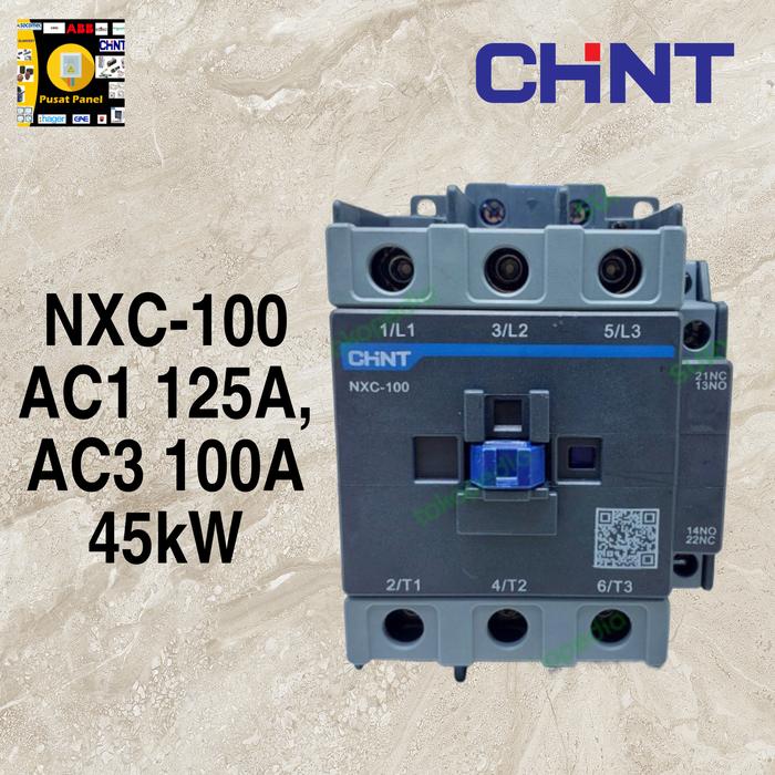 Jual Jual Kontaktor / Contactor Chint NxC-100 45Kw 3P 100A nxc100 ...