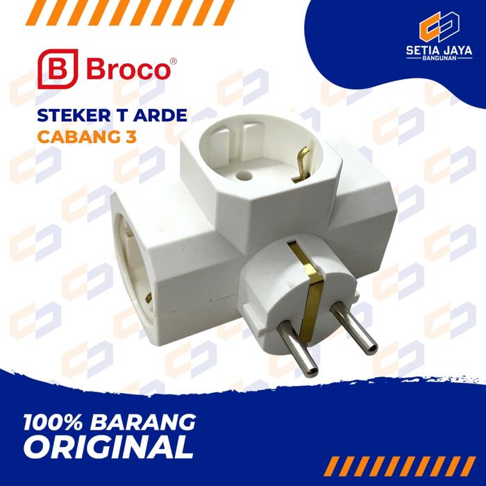 Jual Steker / Colokan T / Cabang / Multi Broco Arde Persegi - Kota ...