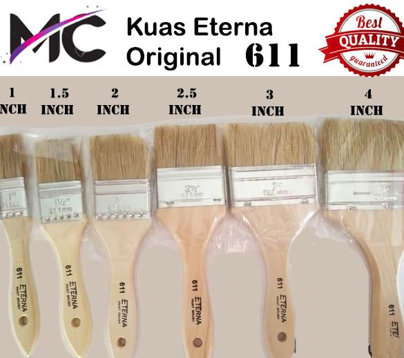 Jual Kuas Cat 1inch 1.5inch 2inch 2.5inch 3inch 4inch Eterna Tembok ...