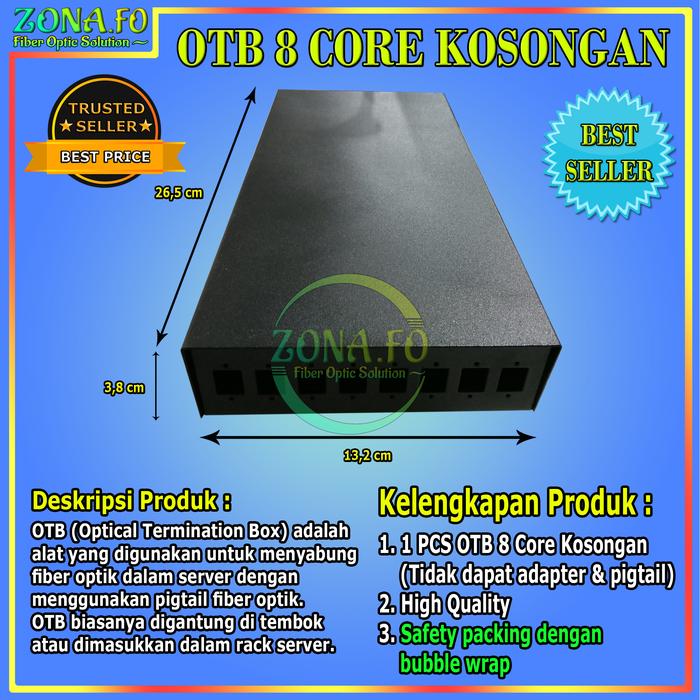 Promo OTB 8 CORE SC UPC SINGLE MODE / ODF FTTH / FIBER OPTIC TERMINAL ...