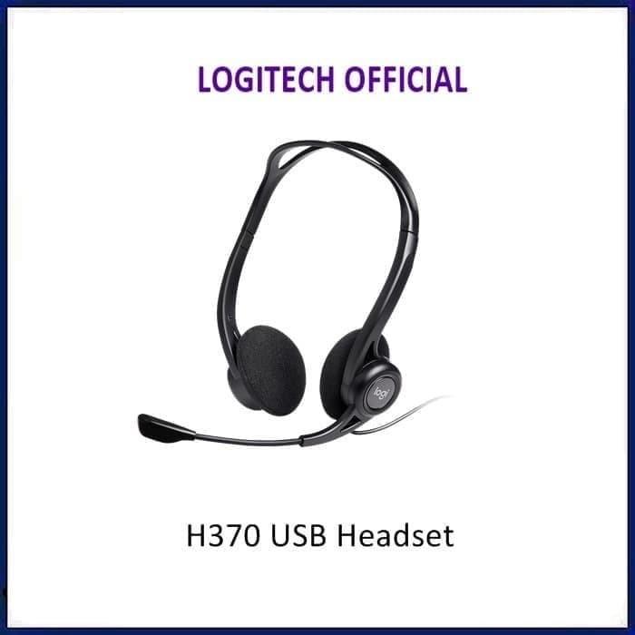 Jual Logitech h370 USB Stereo Headset with Mic Headphone Earphone ...