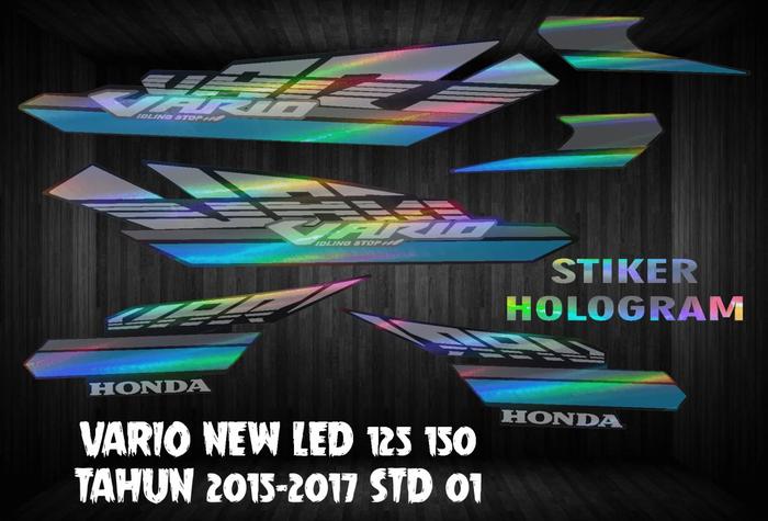 Jual HOLOGRAM STIKER VARIASI MOTOR VARIO NEW LED 125/150 MOTIF STD 01 ...