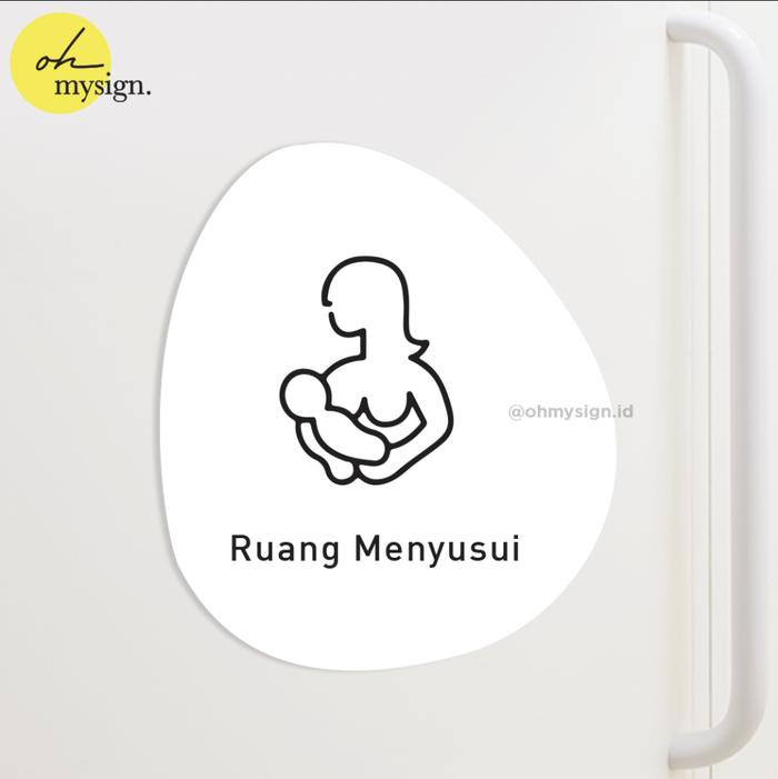 Jual Tulisan Ruang Menyusui Sign Board Akrilik Tempel Dinding Papan ...