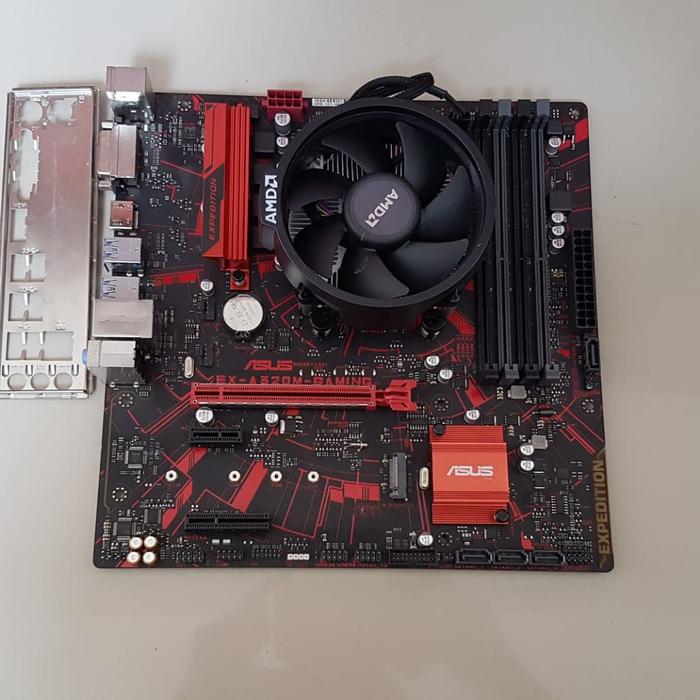 Jual Paket Motherboard Socket AM4 DDR4 A320 Asus + Ryzen3 2200G ...