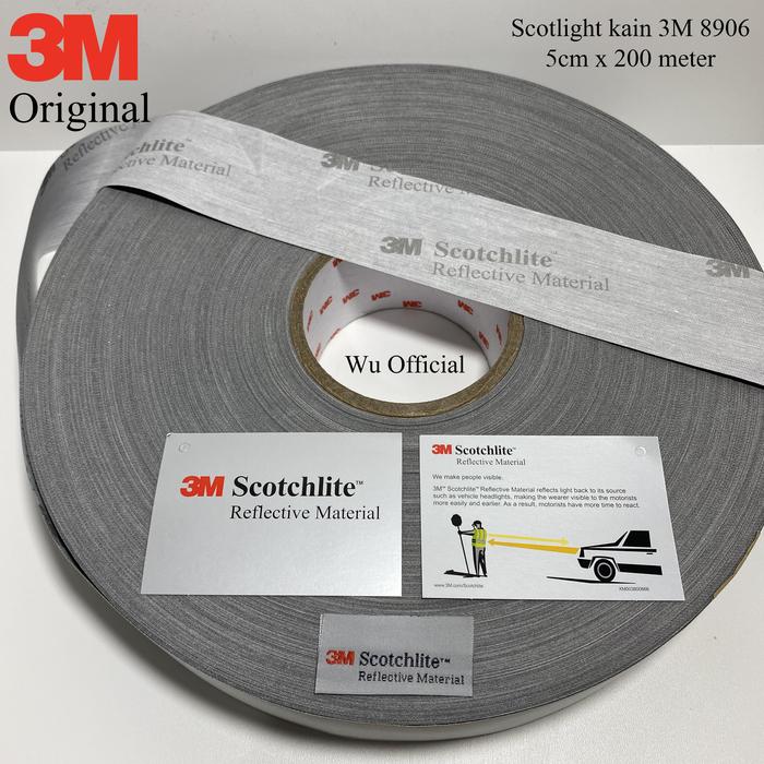 Jual Reflective / scotlite / scotlight kain / tape 3M 8906 lebar 5cm x 200 - Kab. Tangerang - Wu ...