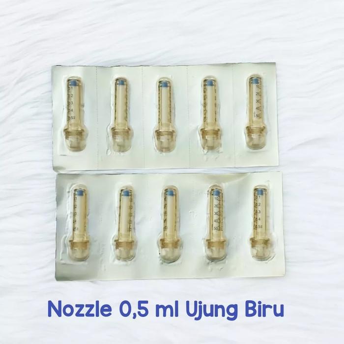 Jual Nozzle Nozel 0,5ml UJUNG BIRU Thesera/Rambo Pen/Comfort in/Ans Jet ...
