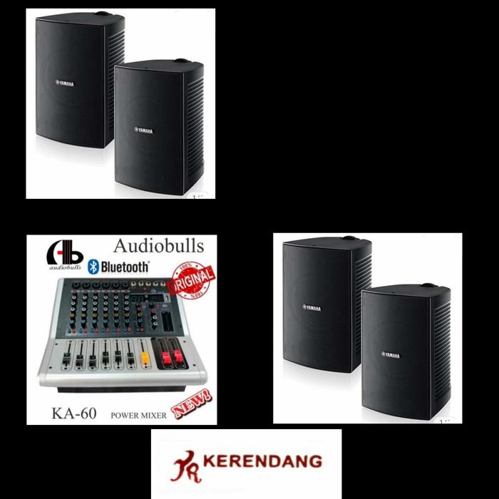 Jual Paket speaker YAMAHA V6 6,5inch 4 titik+Power Mixer 6 Channel - Jakarta Utara - kerendang ...