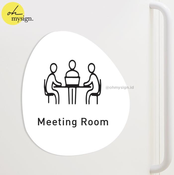 Jual Tulisan Meeting Room Sign Board Akrilik Tempel Dinding Papan ...