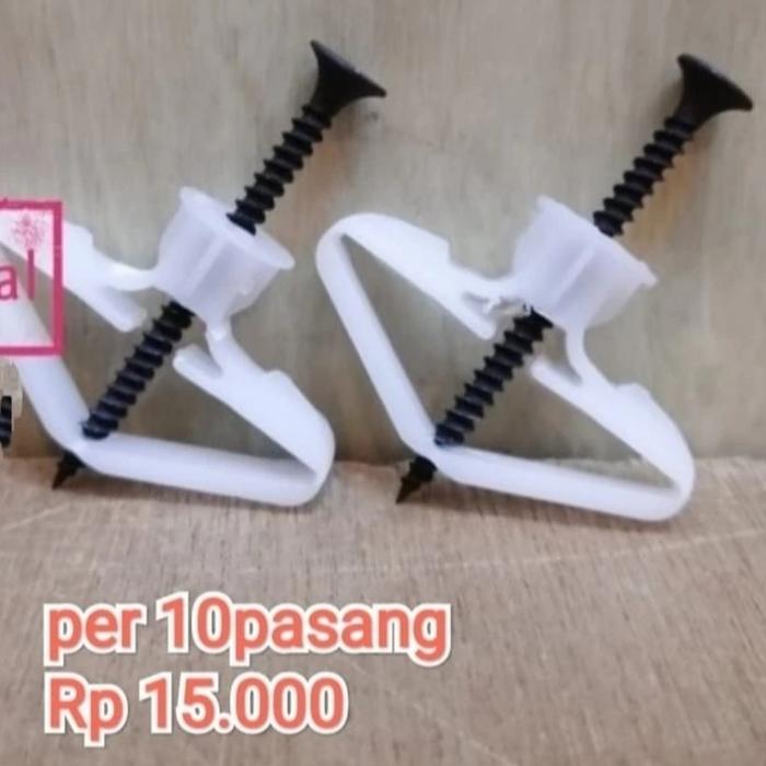 Jual fisher gypsum dan skrup gypsum pengencang baut nylon fiser gypsum ...