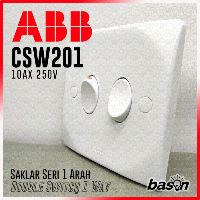 Promo ABB CSW201 CLASSIQ 2 Gang 1 Way Switch w/Rockers | Saklar ...