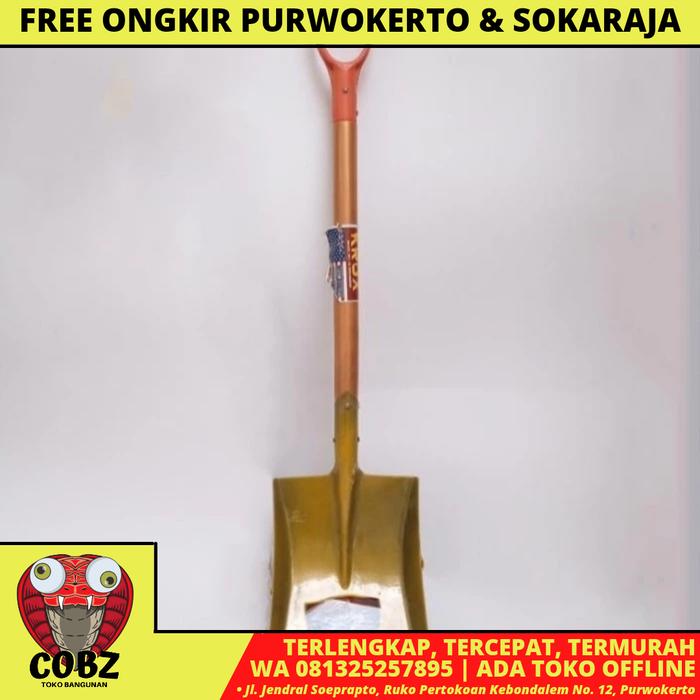 Jual KROX Sekop Pasir Tanah Kebun Taman Proyek Plat Baja Gagang Besi ...