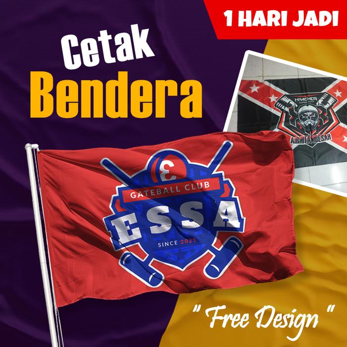 Jual Print Bendera Custom Cetak Satuan Free Design - Kota Tangerang ...