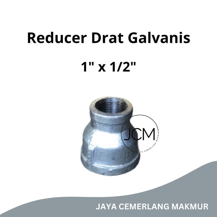 Jual Reducer Drat Galvanis 1" x 1/2" / Vlok Sock Drat Galvanis Besi / V ...