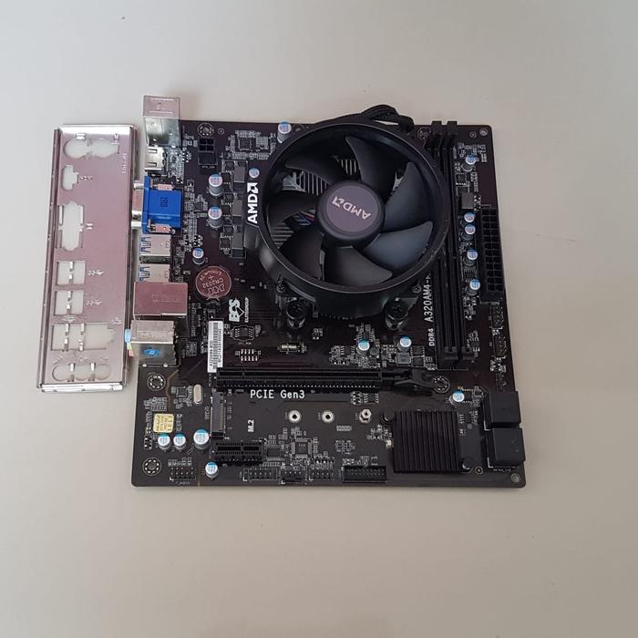 Jual Paket Motherboard Socket AM4 DDR4 A320 ECS + Ryzen3 2200G + Cooler ...
