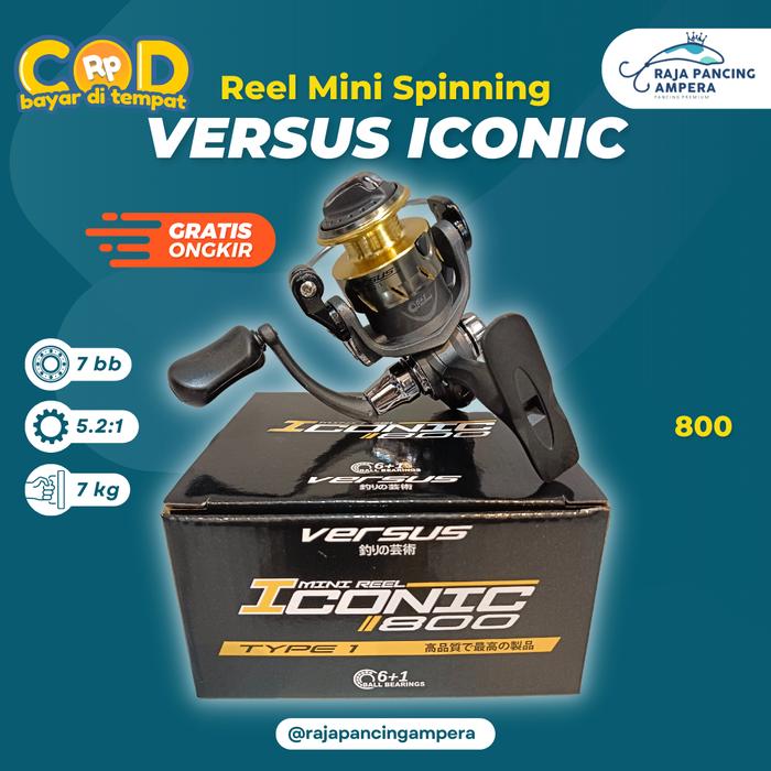 Jual Reel Pancing Versus Iconic 800 | Reel Spinning Mini Iconic ...