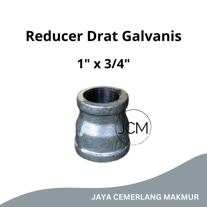 Jual Reducer Drat Galvanis 1" x 3/4" / Vlok Sock Drat Galvanis Besi / V ...