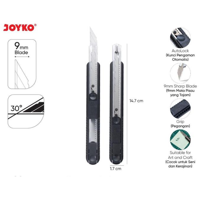 Jual Cutter Pemotong Joyko CU-0511 Grip 30 derajat - Kota Bandung - Pusat Grosir ATK 88 | Tokopedia