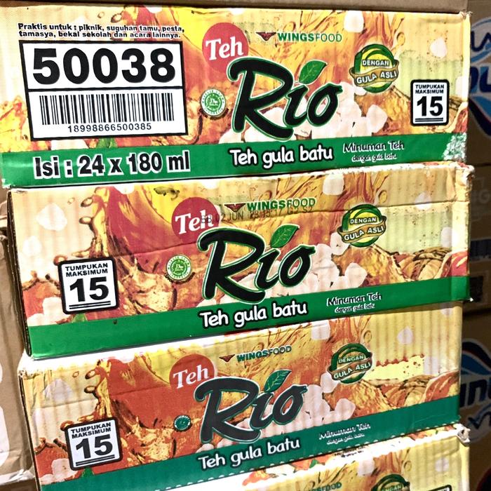 Jual Teh rio gelas 1 dus 180ml isi 24 gelas / minuman teh - Jakarta ...