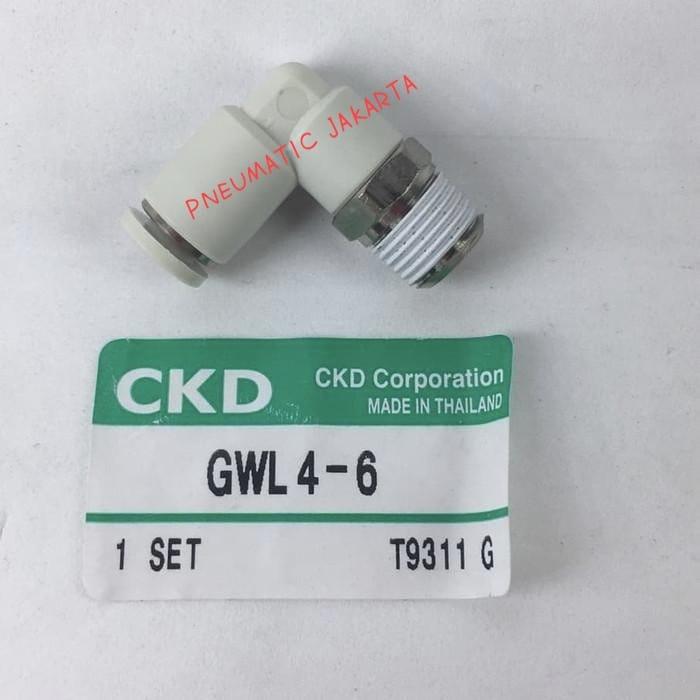 Jual Fitting Angin Elbow GWL4-6 Jepang CKD - Jakarta Barat - PNEUMATIC ...