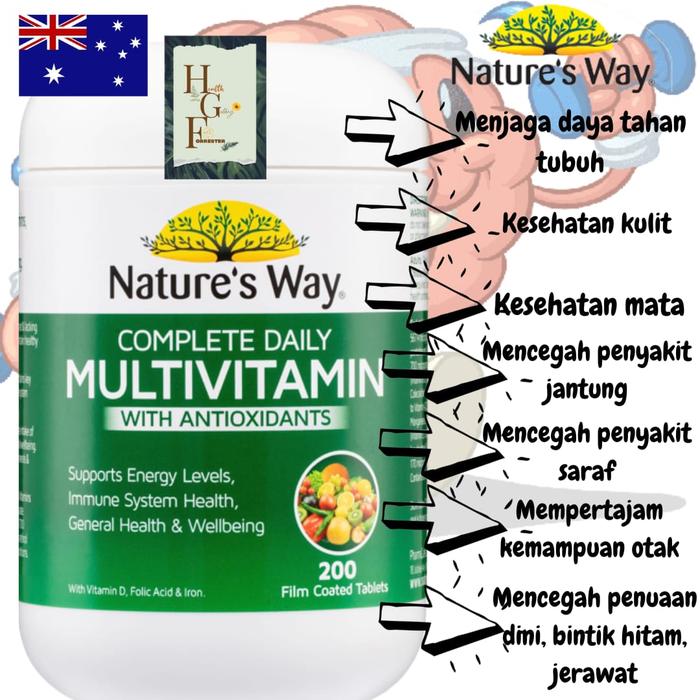 Jual Nature's Way Complete Daily Multivitamin Antioxidants200 Tablets ...