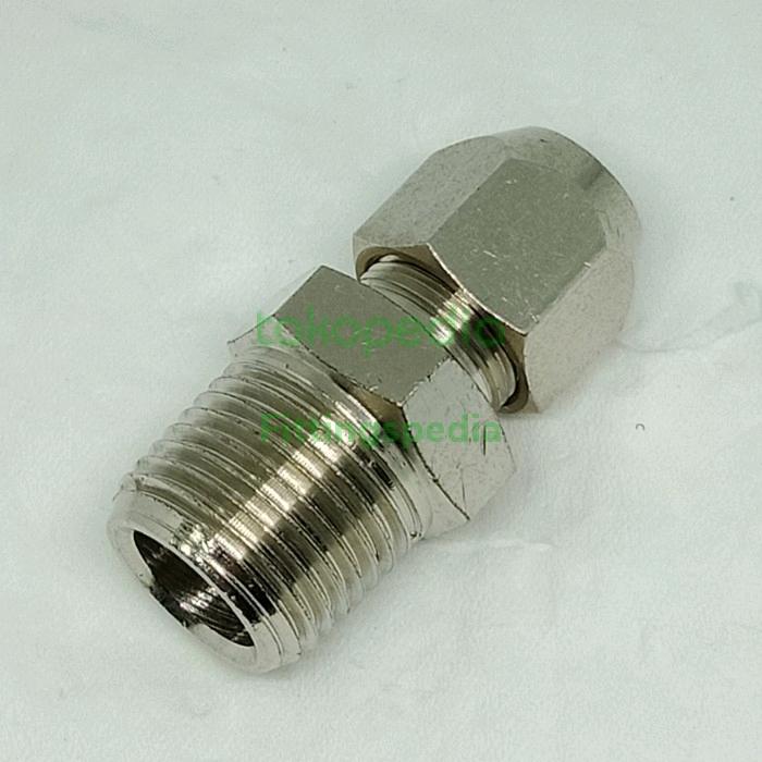 Jual Fitting Male Connector OD 12 mm X 1/2" Npt Kuningan krom - Jakarta ...