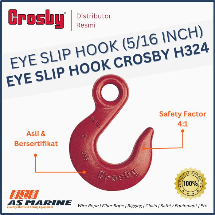 Jual Eye Slip Hook CROSBY USA H324 5/16 Inch - Jakarta Utara - PT ...
