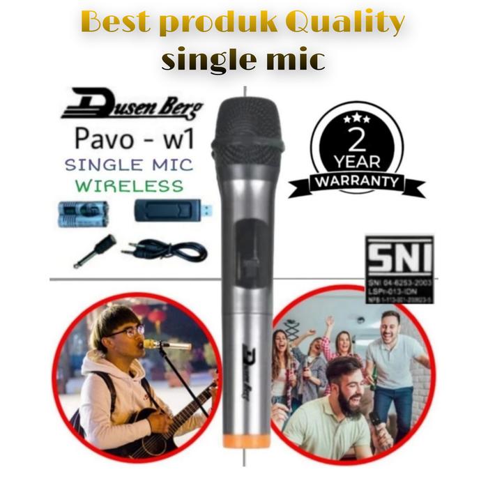 Jual MIC WIRELESS DUSENBERG PAVO W1 SINGLE MIC KARAOKE, MC, PIDATO GARANSI - Jakarta Barat - TOP ...