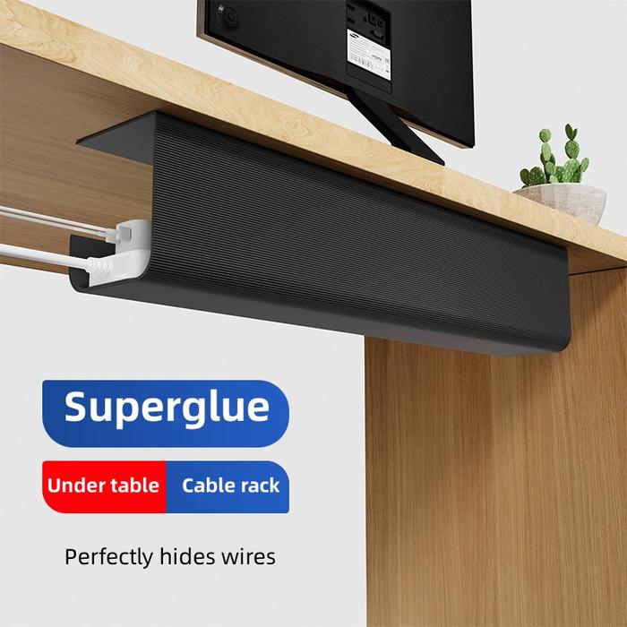 Promo OFFO Cable Management Tray Socket Penyimpanan Kabel Tempel Under ...