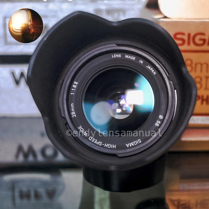 Jual Lensa manual WIDE BOKEH FLARE SIGMA 28mm f1.8 for canon eos ef ...