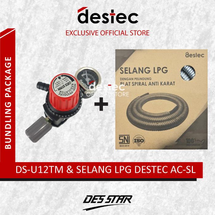 Promo Paket Bundling Regulator DS-U12TM dan Selang LPG Destec AC-SL ...