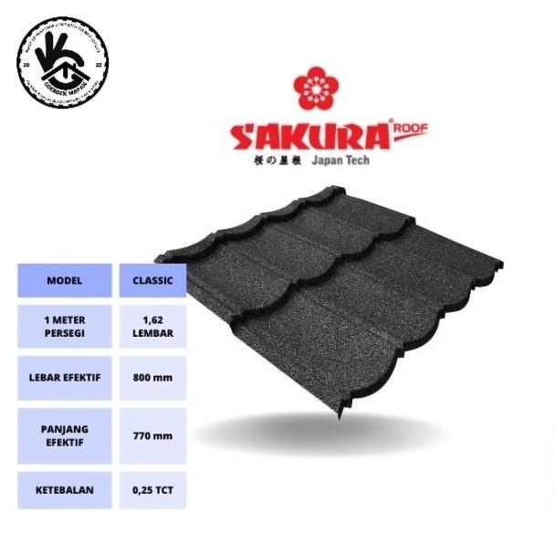 Jual genteng metal pasir sakura roof diamond black - Kab. Sleman ...