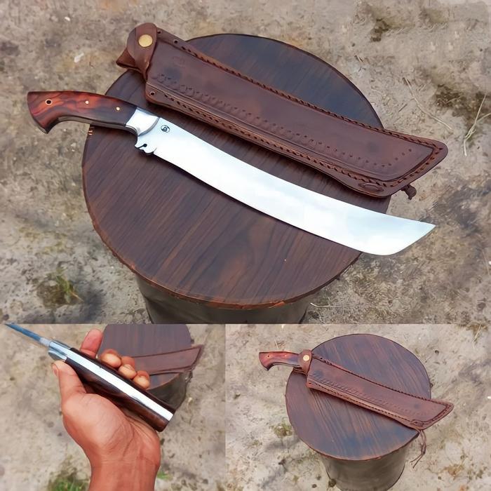 Jual Golok Kopak Rawing Golok Kerja Kebun Dan Daging Fulltang Kulit ...