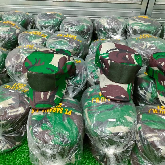 Jual Topi Pet Komando atau Model Bagong Loreng TNI Jatah - Jakarta ...