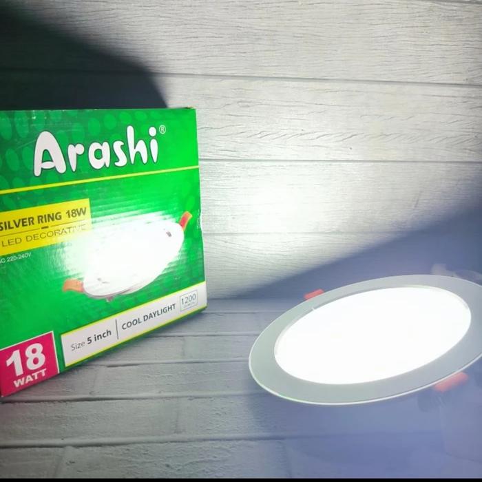 Jual ARASHI LAMPU DOWNLIGHT LED PANEL IB 18W CAHAYA PUTIH SNI IN BOW ...