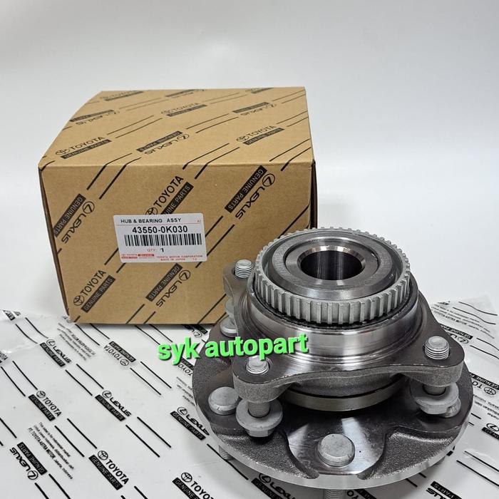 Jual BEARING HUB FRONT ASSY HILUX VIGO FORTUNER DIESEL 43550-0k030 ...