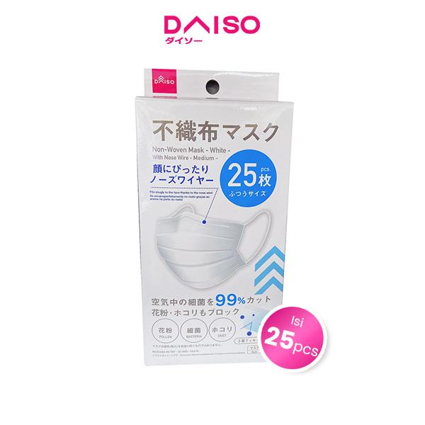 Jual Daiso Non-Woven Mask -25 pcs - White - Medium- - Jakarta Pusat ...