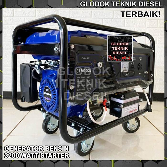 Jual General Generator Genset Bensin 3200 2800 Watt ET 5000 C ET5000C ...