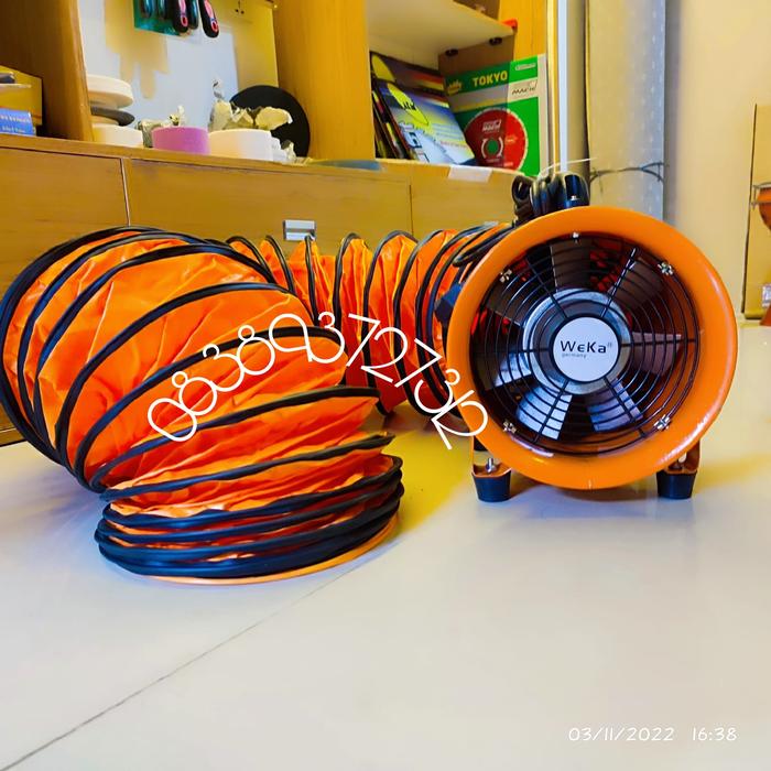 Jual mesin blower portable Ventilator 14 inch plus slang 10 M WEKa ...